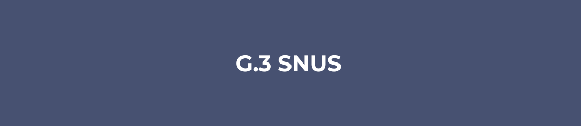 G3 Snus - Kjøp på nett med rask levering | Snuslageret